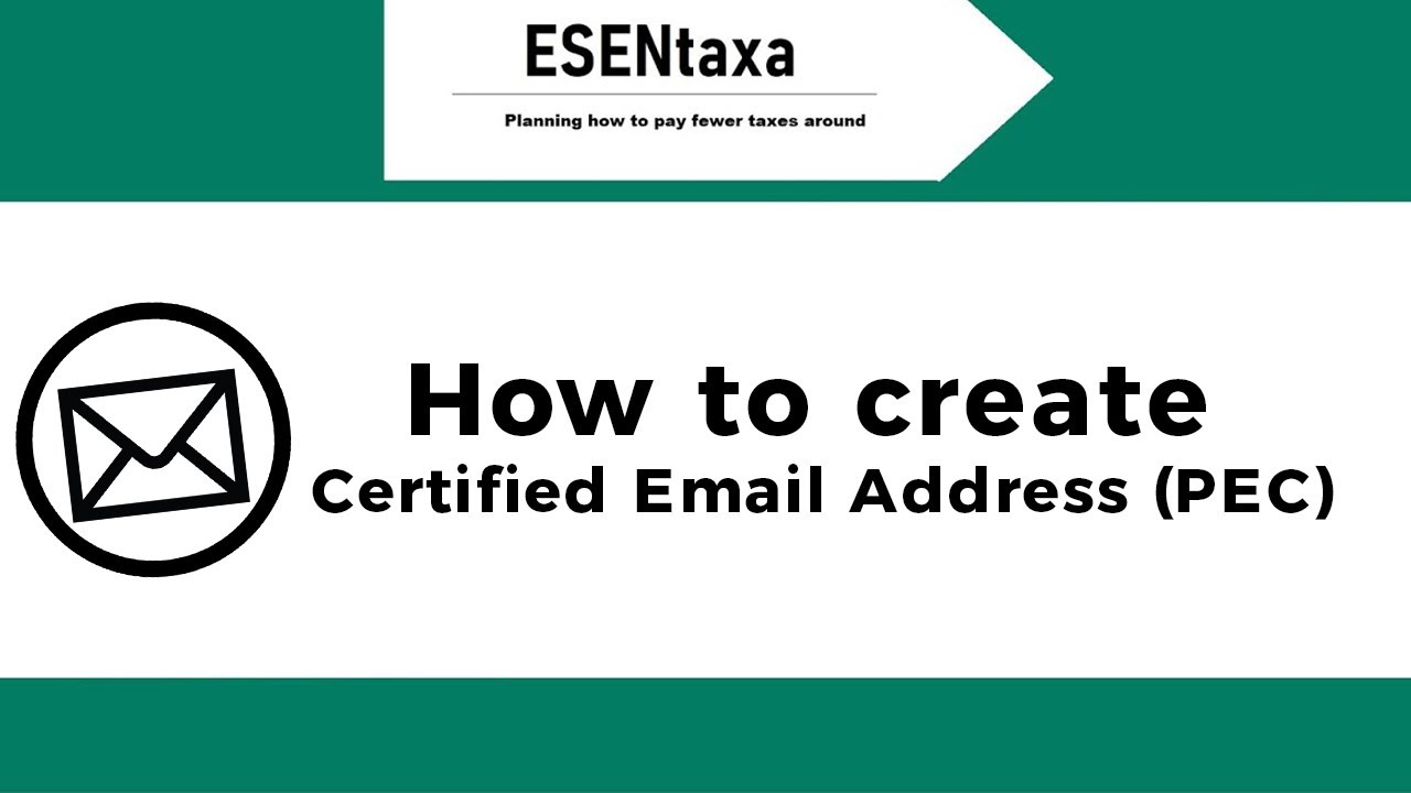 PEC - How to create a Certified Email Address in Italy | Also as NON ...