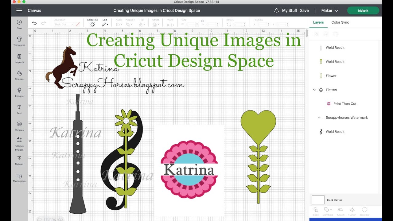 Creating Your Own Unique Cuts and Images in Cricut Design Space - YouTube