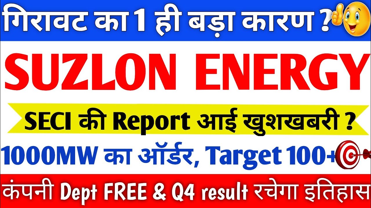 Suzlon energy share SECI की Report आई ? | suzlon energy Monday big news ...