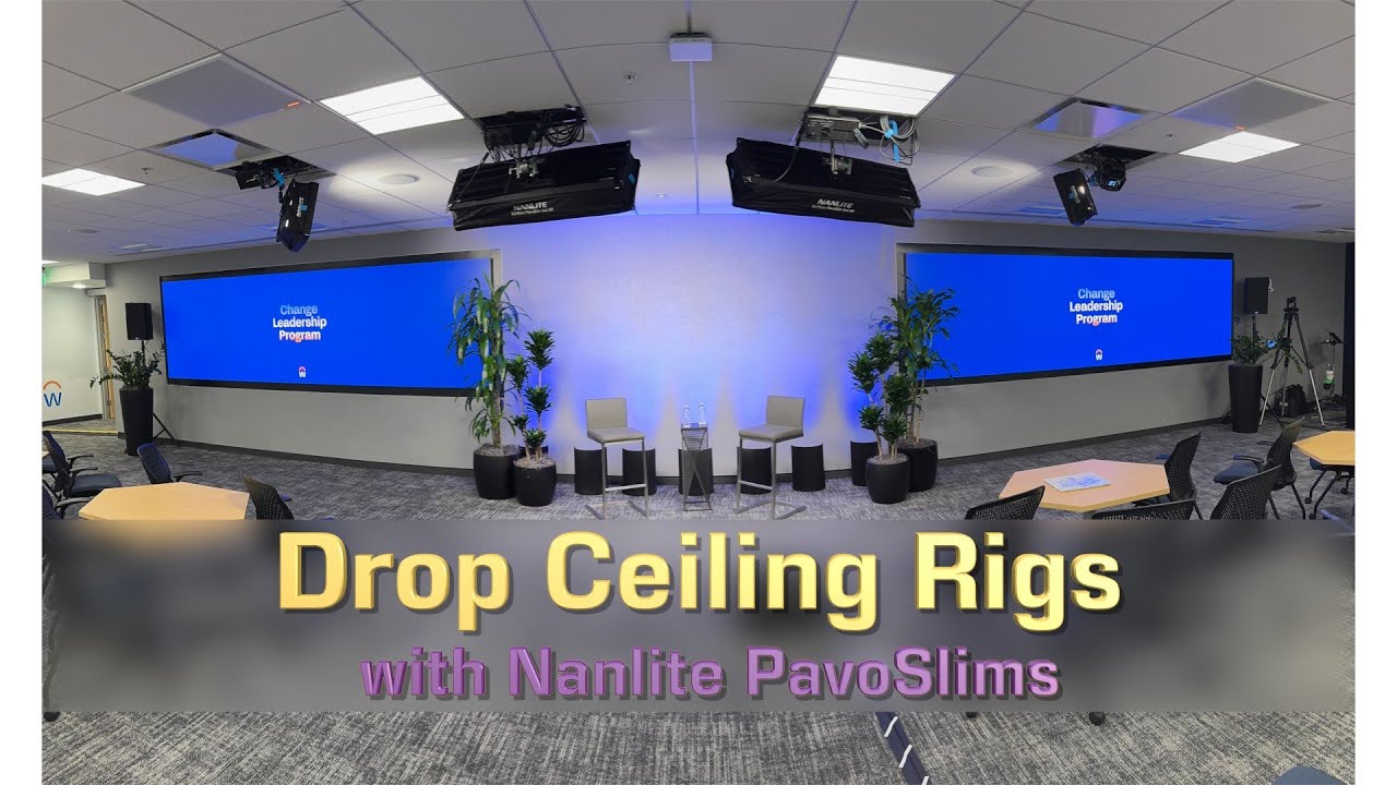 364: Easy Drop Ceiling Lighting Rigs - YouTube