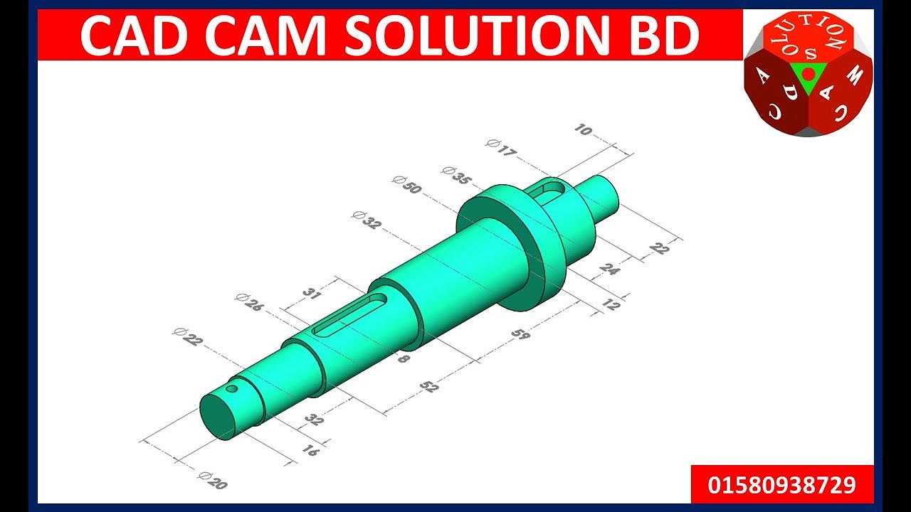 How to Make an Engine Shaft in SolidWorks | Step-by-Step 3D Modeling ...