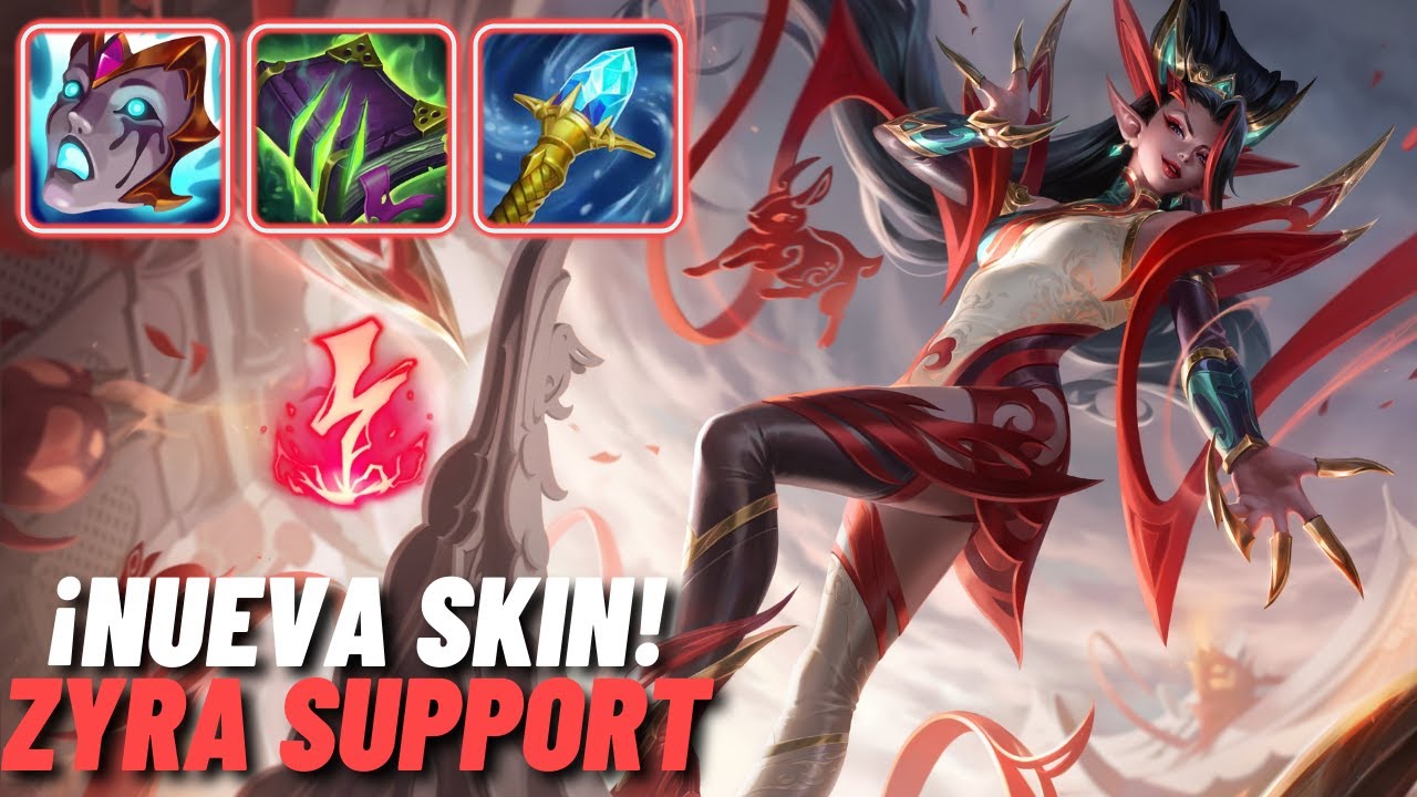 😱¡LOS ENEMIGOS NO PUEDEN HACER NADA CONTRA ZYRA y SU NUEVA SKIN CREADORA DE MITOS!😱| Gameplay ...