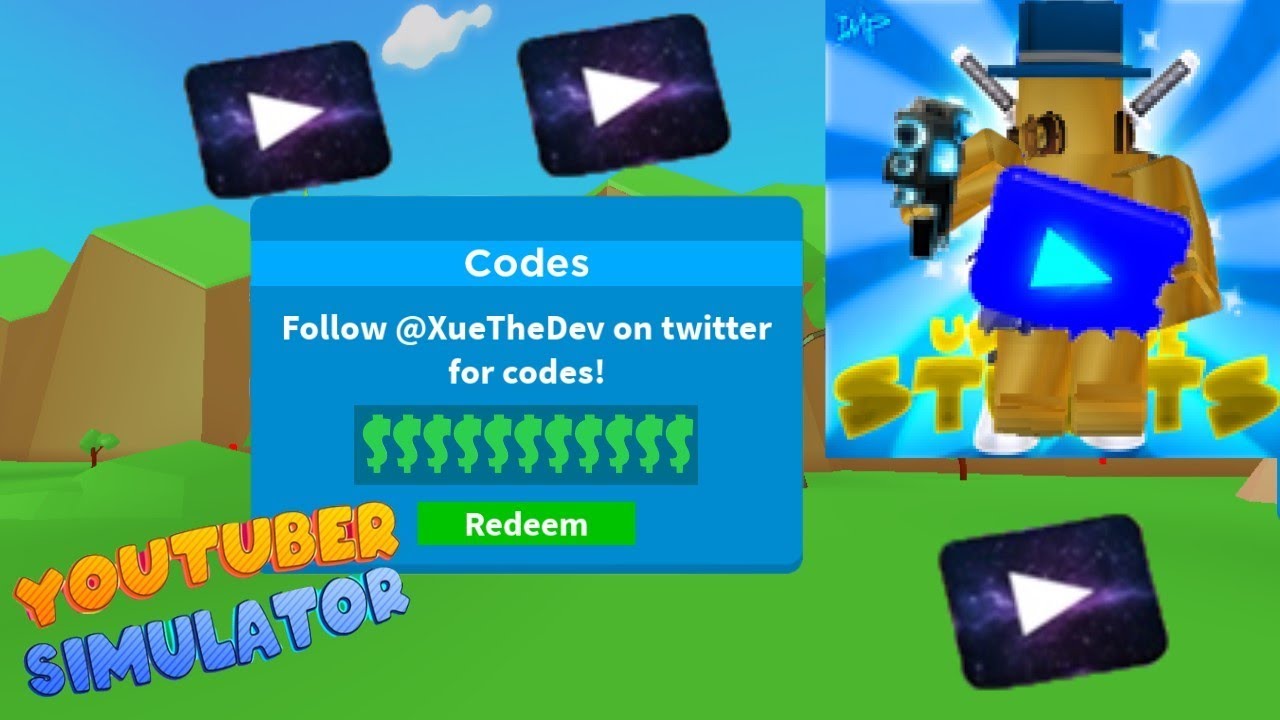 YouTuber Simulator CODES!!! | Watch till end ;) | Roblox - YouTube