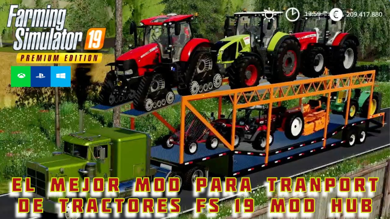 Farming Simulator 19 EL MEJOR MOD PARA TRANPORT DE TRACTORES 🚜 FS 19 ...