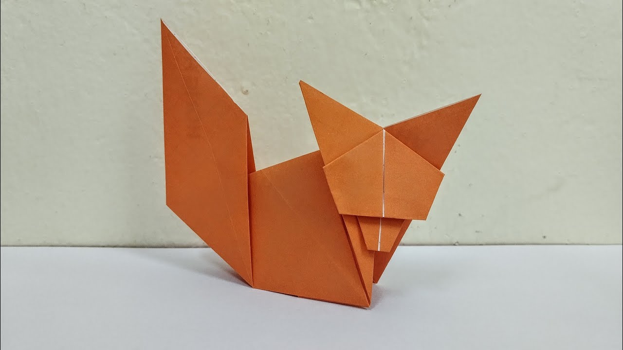 How To Make a Paper Fox - Origami Fox - Origami Tutorial - YouTube