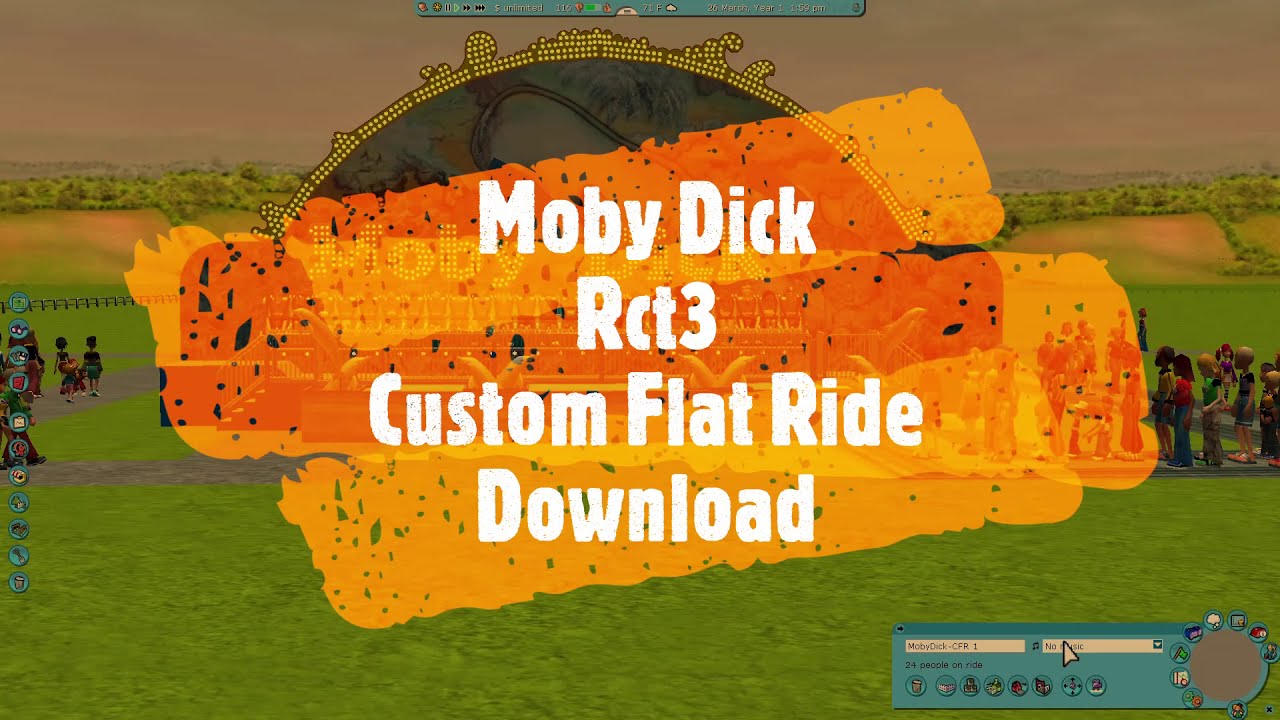 RollerCoaster Tycoon 3 Custom Flat Ride Download MOBY DICK Rct3 Custom ...