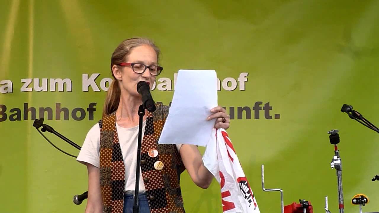 Martina Moog (NO TAV, Val di Susa/Piemonte) - Großdemo gegen Stuttgart ...