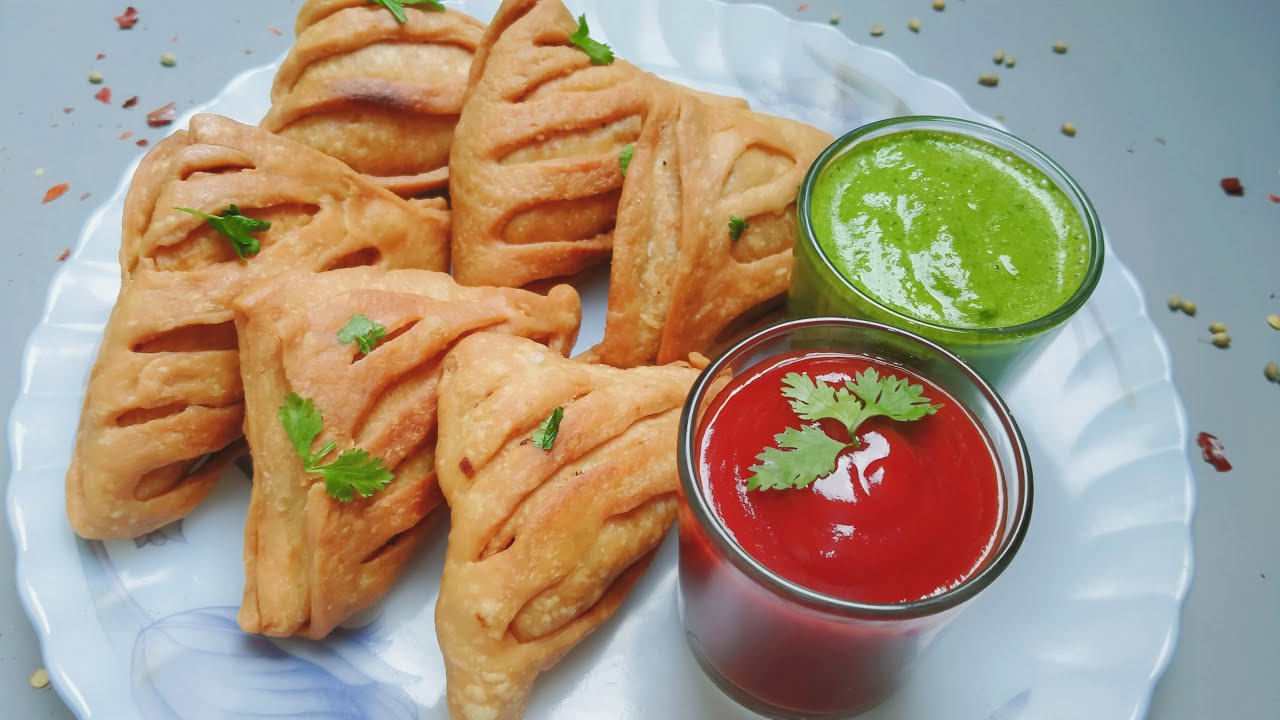 एकदम अलग तरीके से बनाएं डिजाइन वाला समोसा // Designer samosa recipe ...