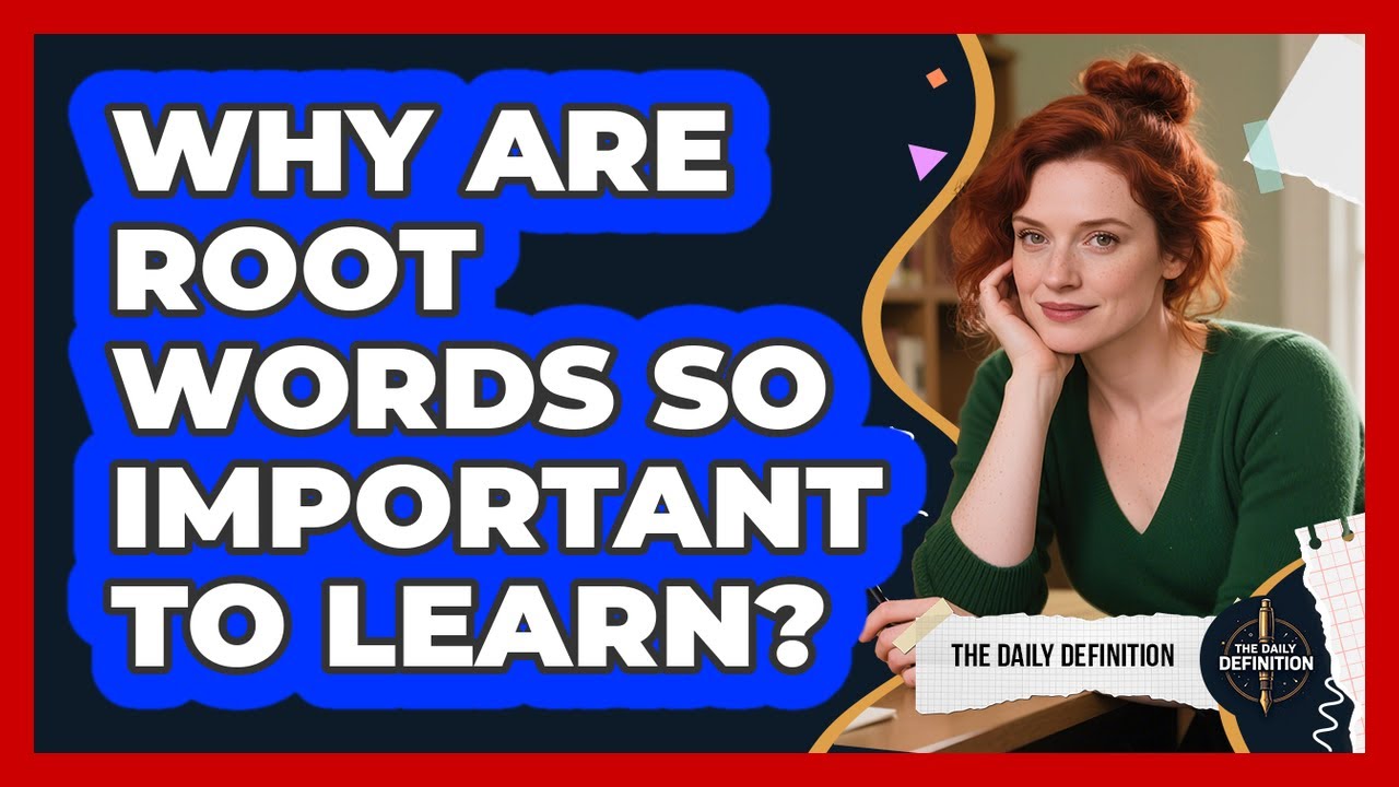 Why Are Root Words So Important To Learn? - The Daily Definition - YouTube