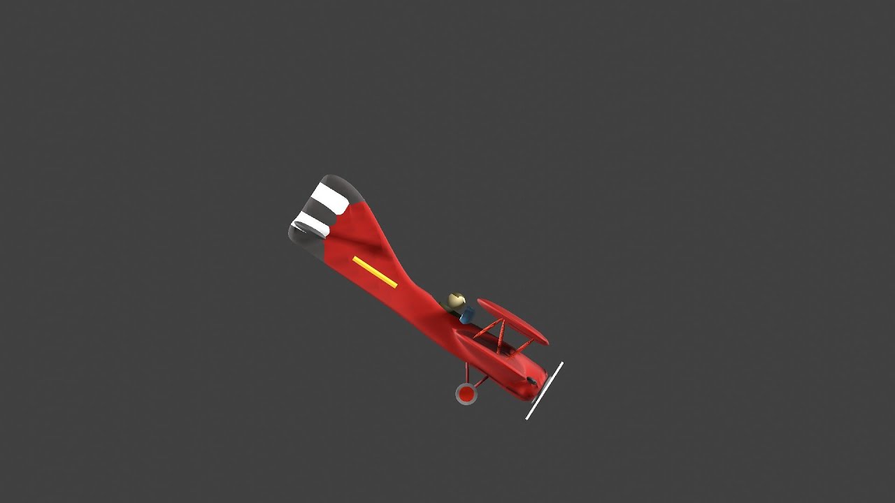 Biplane Animation - YouTube