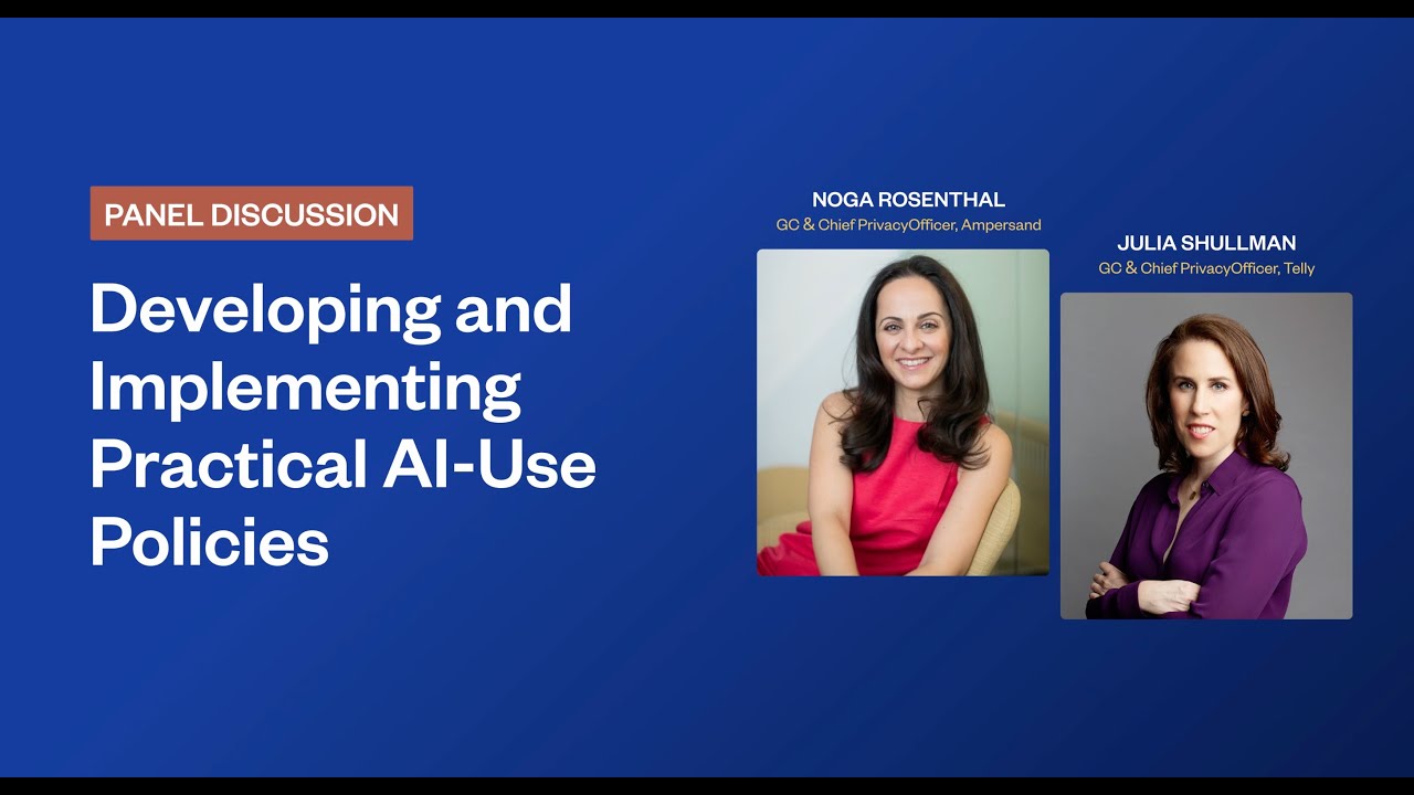 Panel and Q&A: Developing and Implementing Practical AI-Use Policies - YouTube