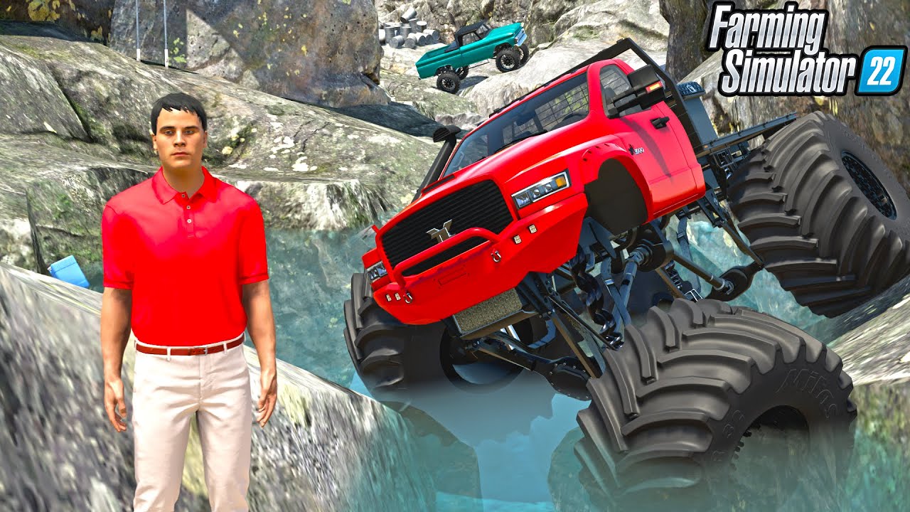 MONSTER TRUCK CANYON RUN | CAN WE MAKE MILLIONS? (FS22 CHALLENGE ...