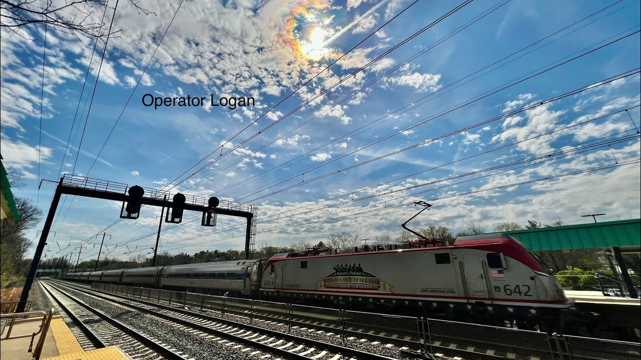 Amtrak/Marc @Halethorpe Station during - 2024 Eclipse (Avelia Libery ...
