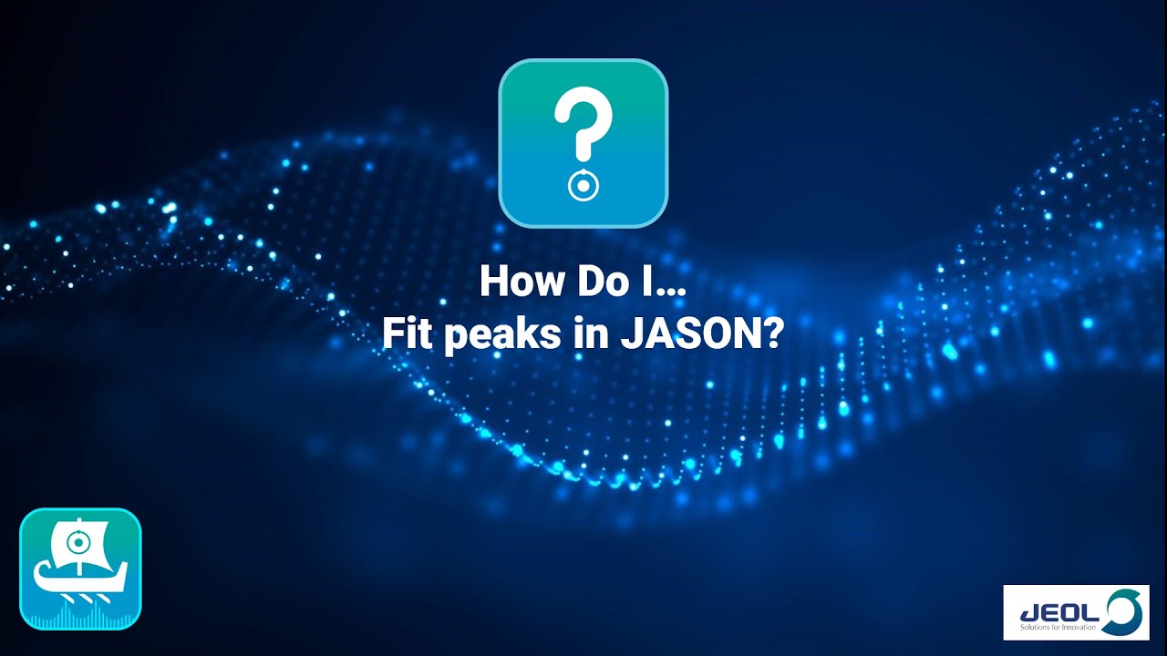 How do I fit peaks in JASON? - YouTube
