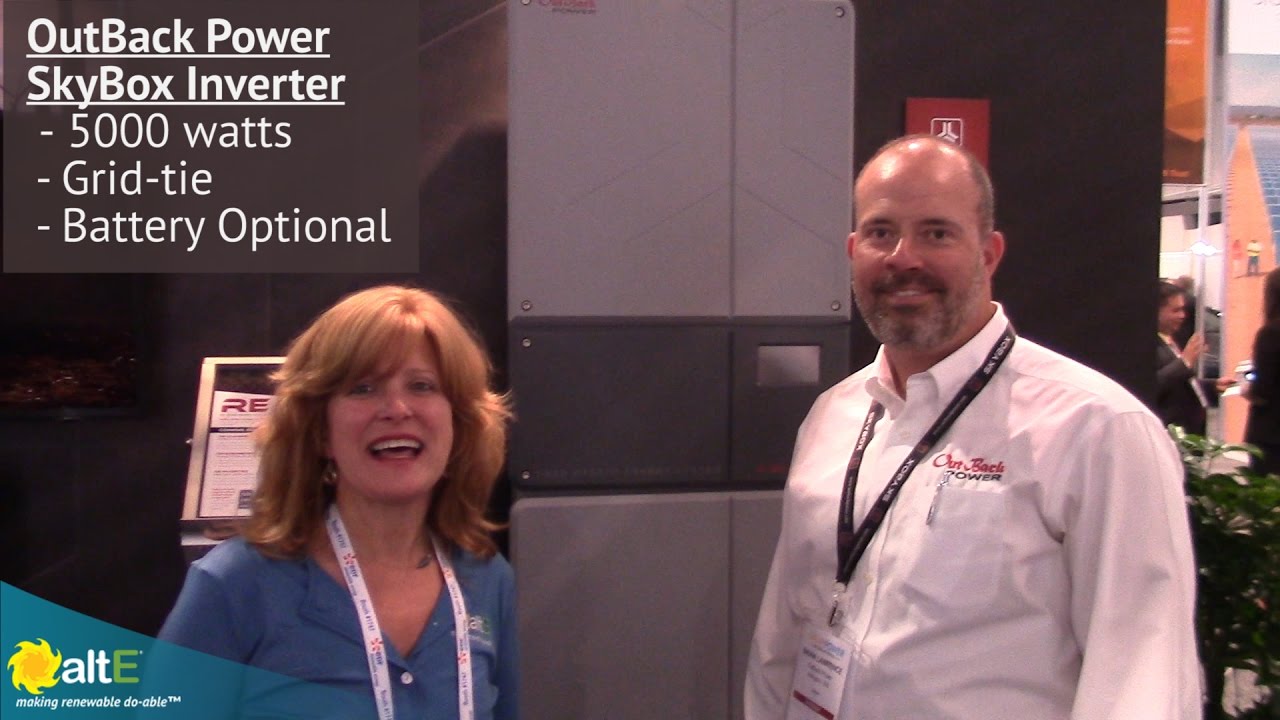 Outback Power Introduces their new inverter, SkyBox at SPI2016 - YouTube