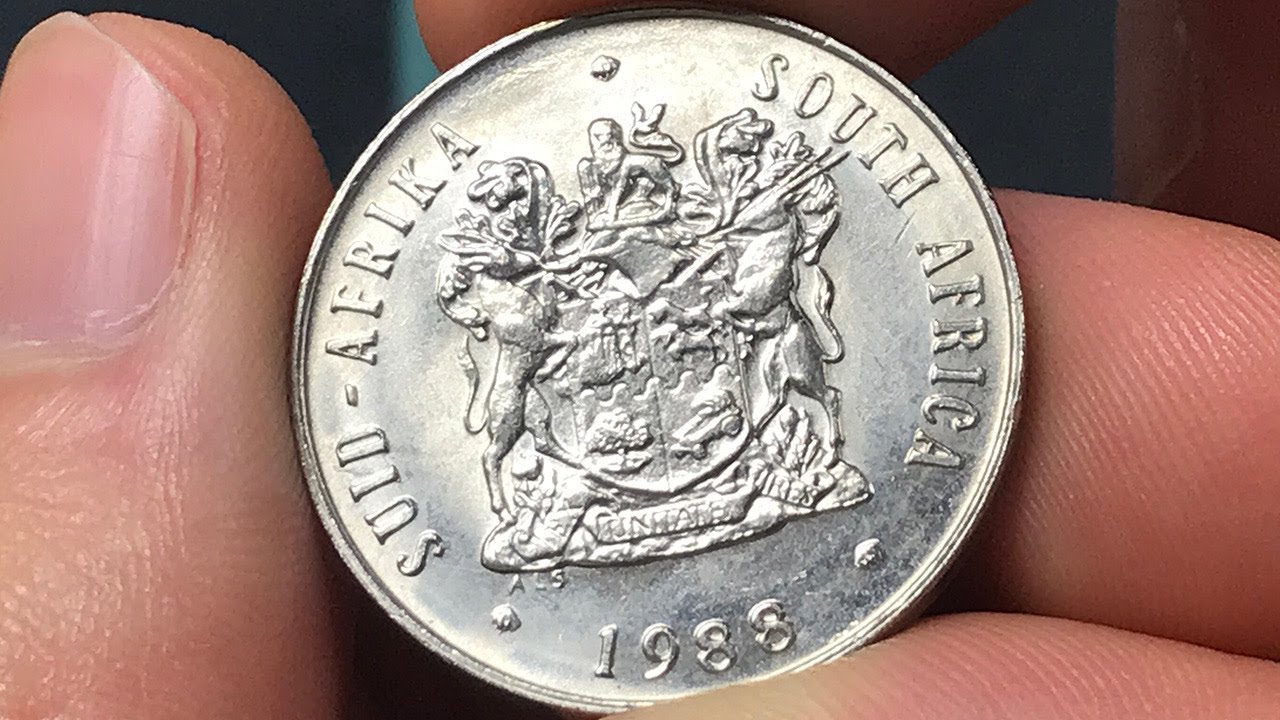 1988 South Africa 20 Cents Coin • Values, Information, Mintage, History ...