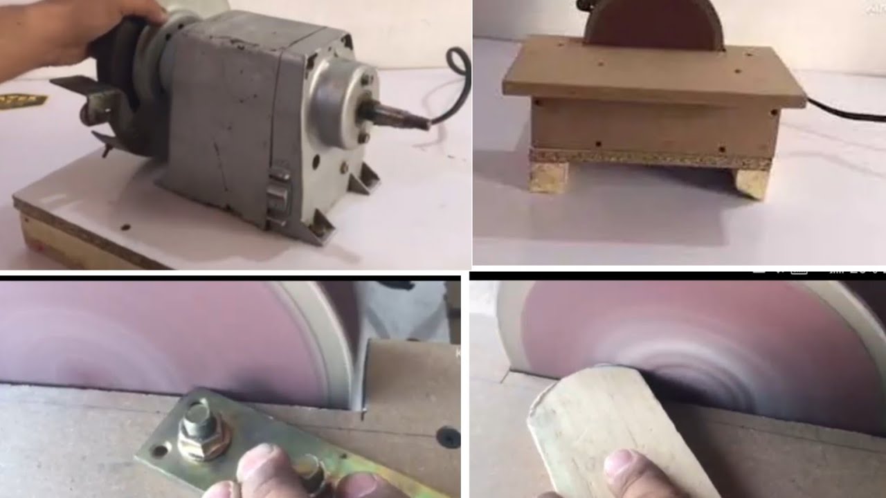 how to make disc sander machine || 8 inch | velcro sander || craft disk ...