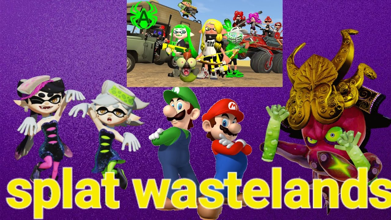 mario bros and squid sisters react to splatoon 3 splat wastelands (ft ...