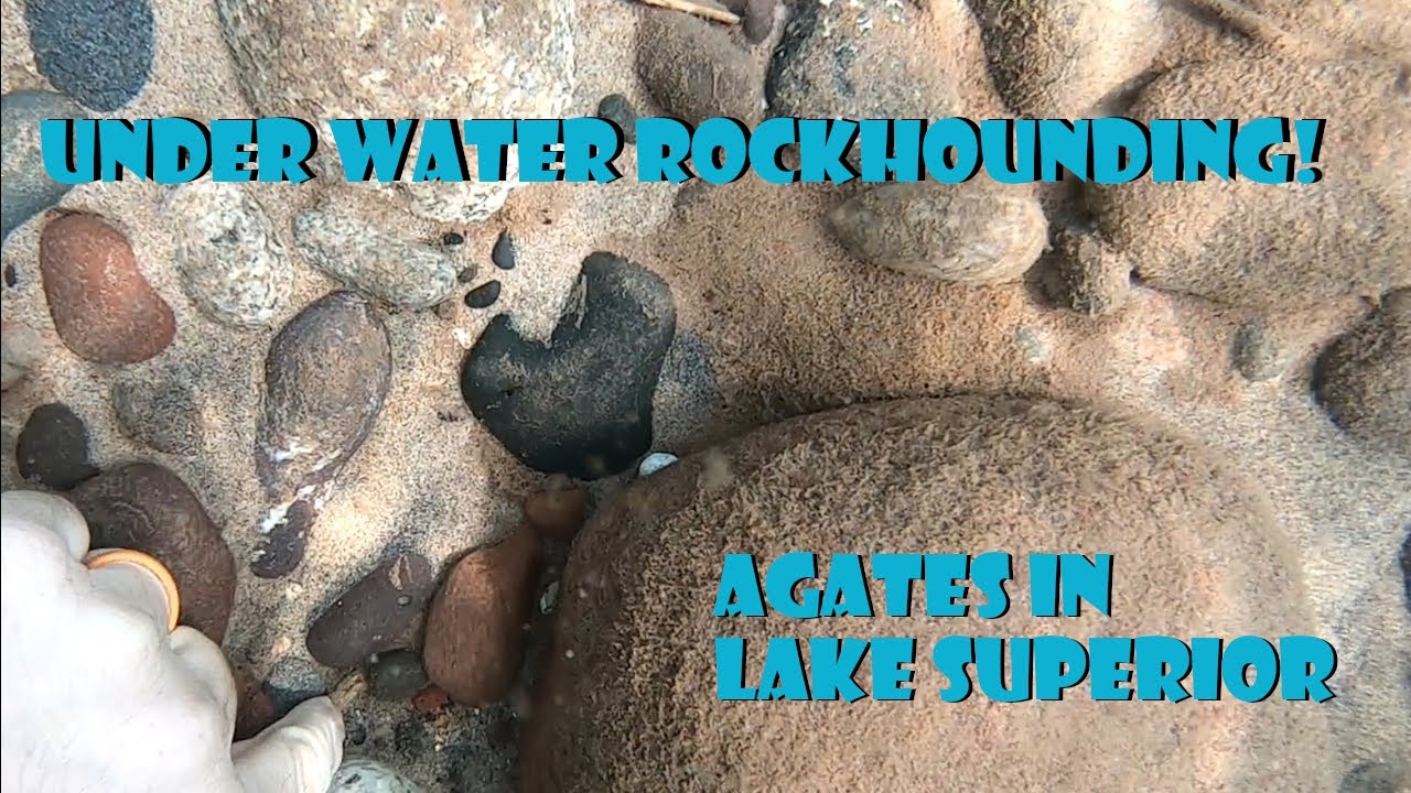 Day 2 Upper Peninsula Rockhounding Under Water and fishing a no name ...