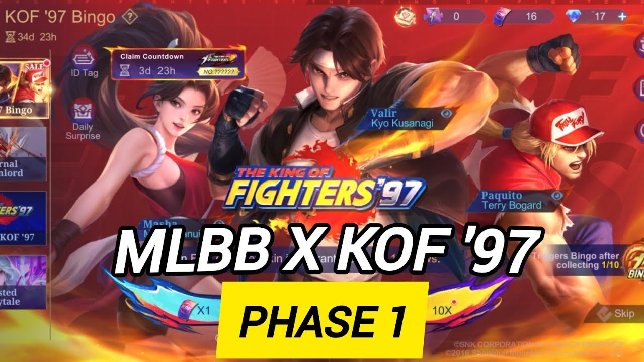 MLBB X KOF '97 EVENT PHASE 1 DRAWS (2024) | GET 16 FREE TOKENS TO DRAW ...