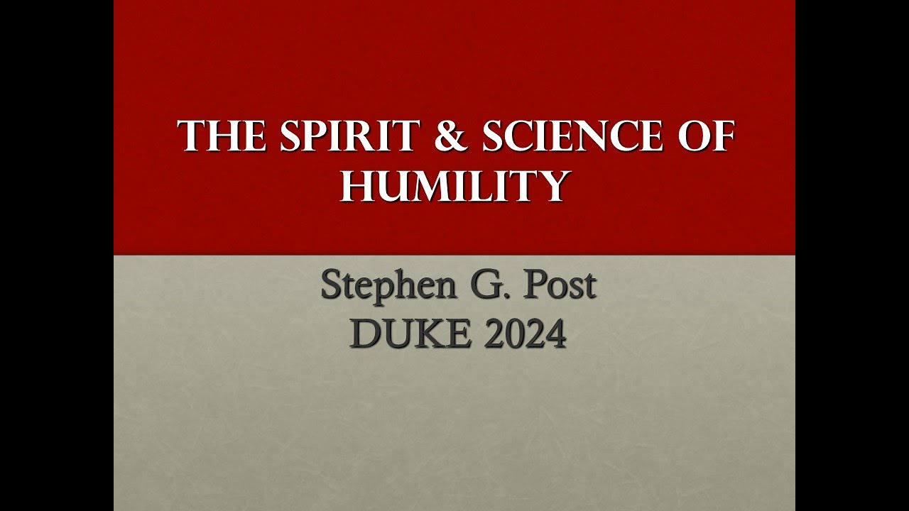 The Spirit & Science of Humility - YouTube