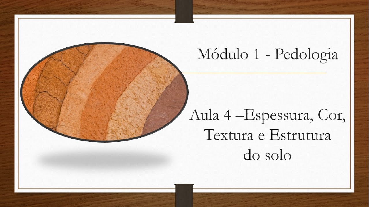 (PARTE 3) Espessura, Cor, Textura e Estrutura do solo - Aulas de solos ...