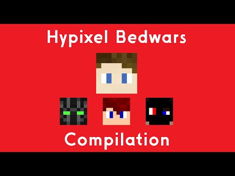 Hypixel Bedwars - Compilation of good moments, epic fails and lags (feat Gabeq, Mikulus, Nixran ...