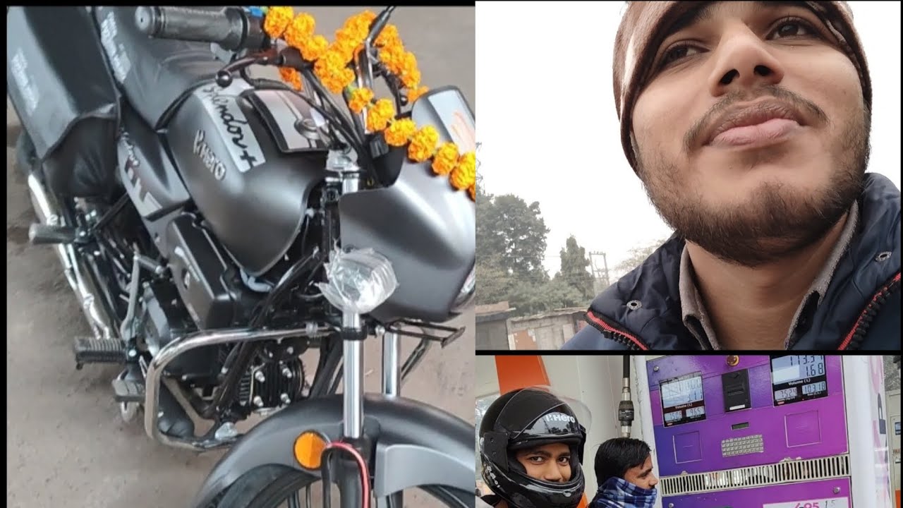 New bike splendor plus 01 2024 all time legend ️ !! 200 ka mileage degi ...