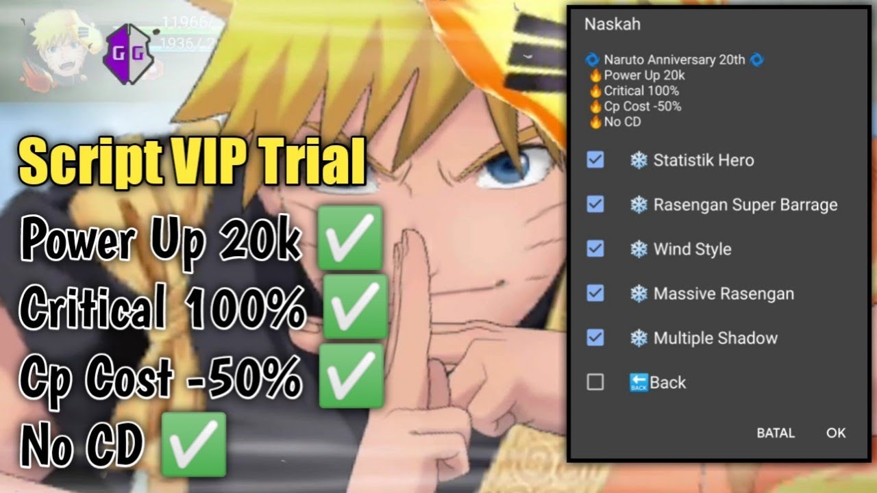 Script Naruto Anniversary 20th VIP | Cheat NXB - YouTube