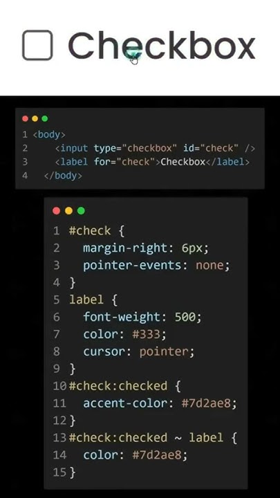 Real Use Of Checkbox Html And Cssfyb Viral Css Htmlhtml5codingprogramminghtmlcssshorts 