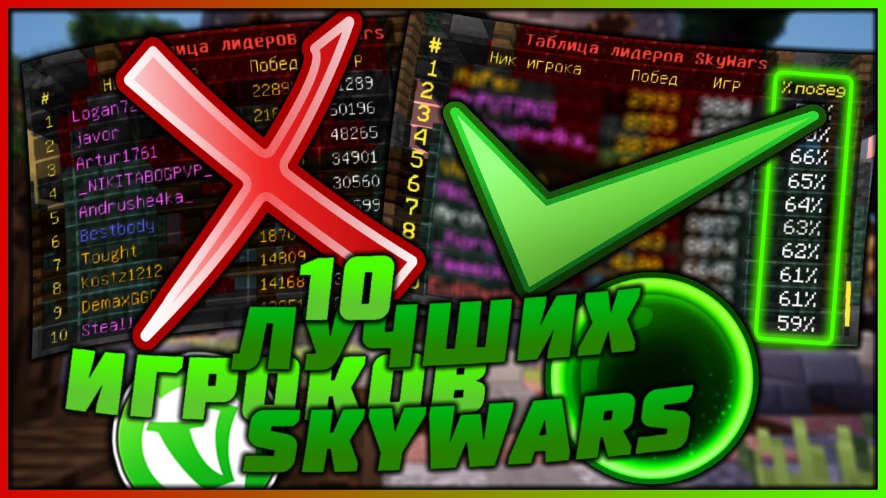 НАСТОЯЩИЙ ТОП SKYWARS VIMEWORLD / СКАЙВАРС MINECRAFT - YouTube