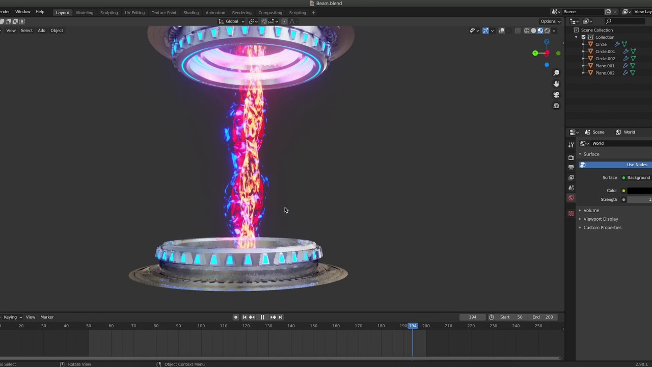 Very Cool Beam Effect in Blender! - YouTube