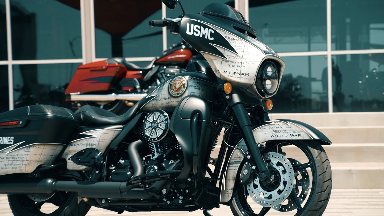 USMC Tribute Bike | Harley Davidson of Scottsdale, AZ - YouTube