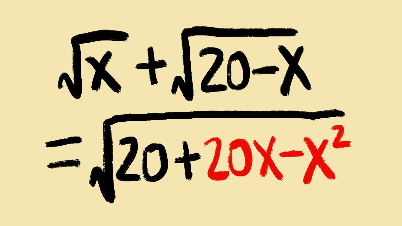 Solving that Berkeley mini math tournament radical equation - YouTube