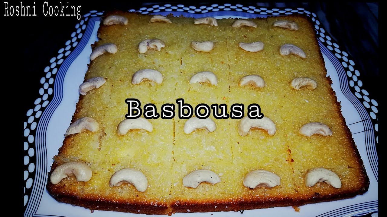 Basbousa recipe|Basbousa|Coconut Basbousa(Semolina cake) drizzled with ...