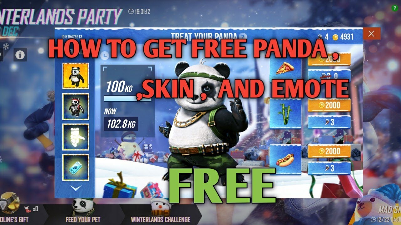 HOW TO GET FREE PANDA/ ,PANDA SKIN ,/ EMOTE AND MANY ITEMS 🙏🙏😍🔥🔥 - YouTube
