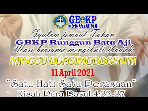 Kisah Para Rasul 4:32-37 SEHATI SEPIKIR SEPERTI GEREJA MULA-MULA - YouTube