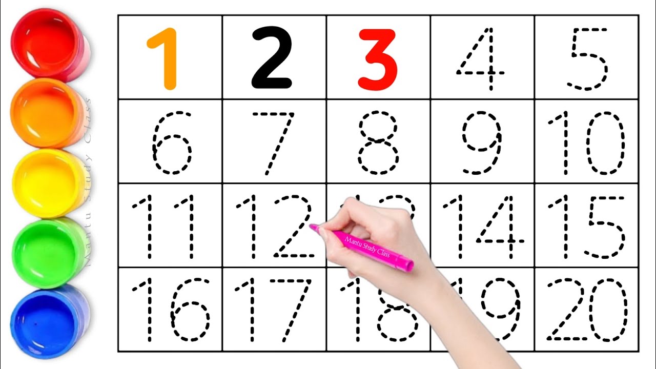 one two three,123 numbers, Counting 1 to 100, 1 से 100 तक गिनती, 1 to ...