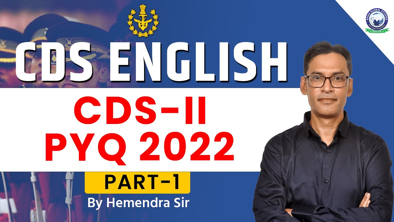 CDS PYQ || CDS English || CDS -1 paper Discussion | By Hemender Sir ...