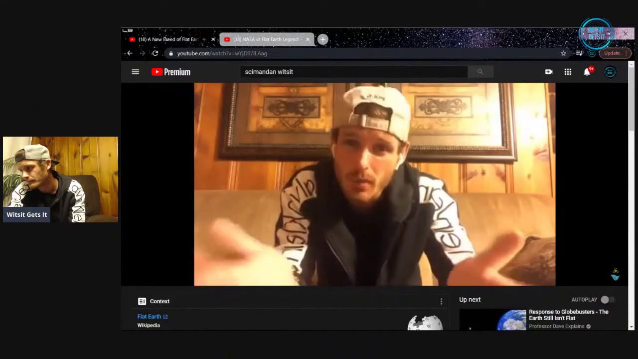 SciManDan (Glober) humiliated by Witsit Gets It (Flat Earther) - YouTube