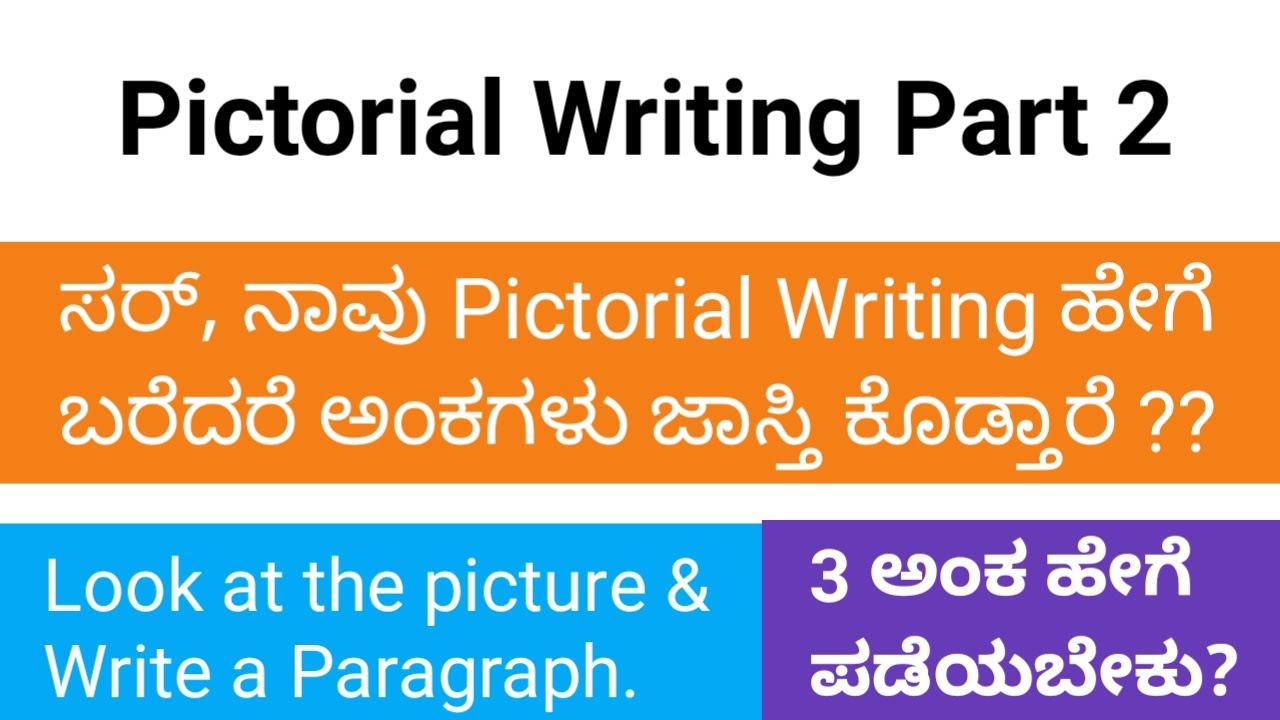 Pictorial Writing Part 2 | Easy tricks to score more marks | English ...