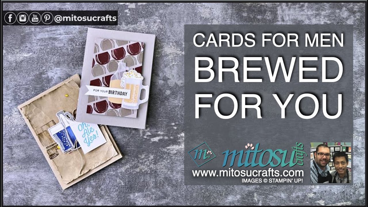 Cards For Men & Boys Cardmaking and Papercraft LIVE Demonstration using ...