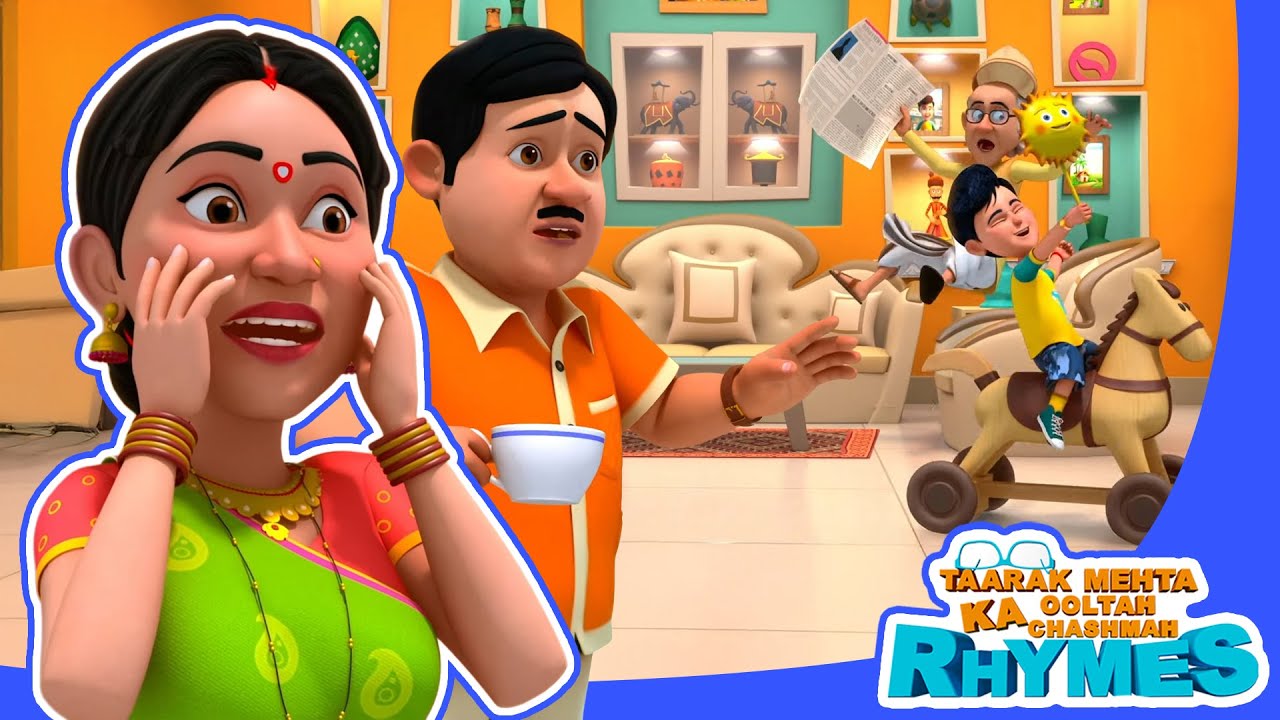 English Nursery Rhymes for Kids 🎵 | Fun & Learning with TMKOC ...