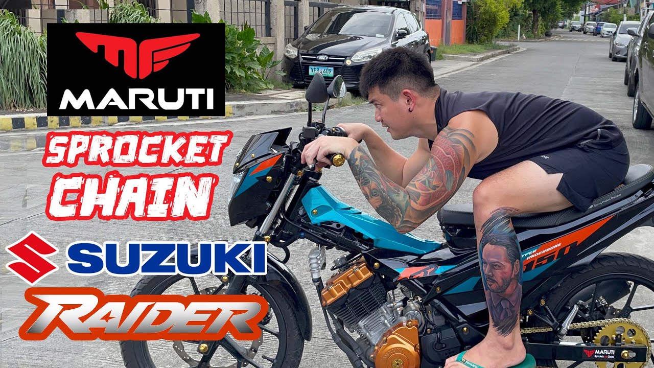 SUZUKI RAIDER 150 CARB| Installing MARUTI SPROCKET 14T/45T W/ O-RING ...