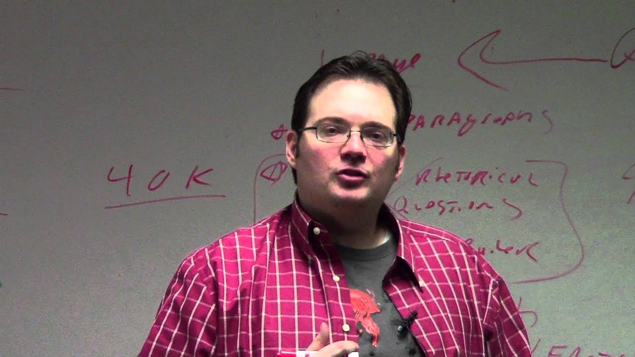 Brandon Sanderson 2013 Lecture 11: Writing Good Query Letters (7/8 ...