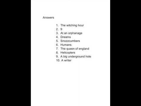 The BFG Quiz, Roald Dahl - Questions & Answers - YouTube