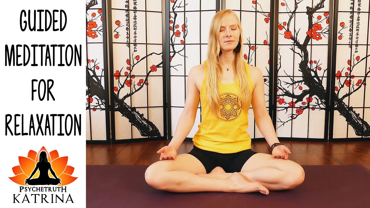 Katrina Yoga #12 Guided Meditation For Anxiety & Stress Beginners Flow ...