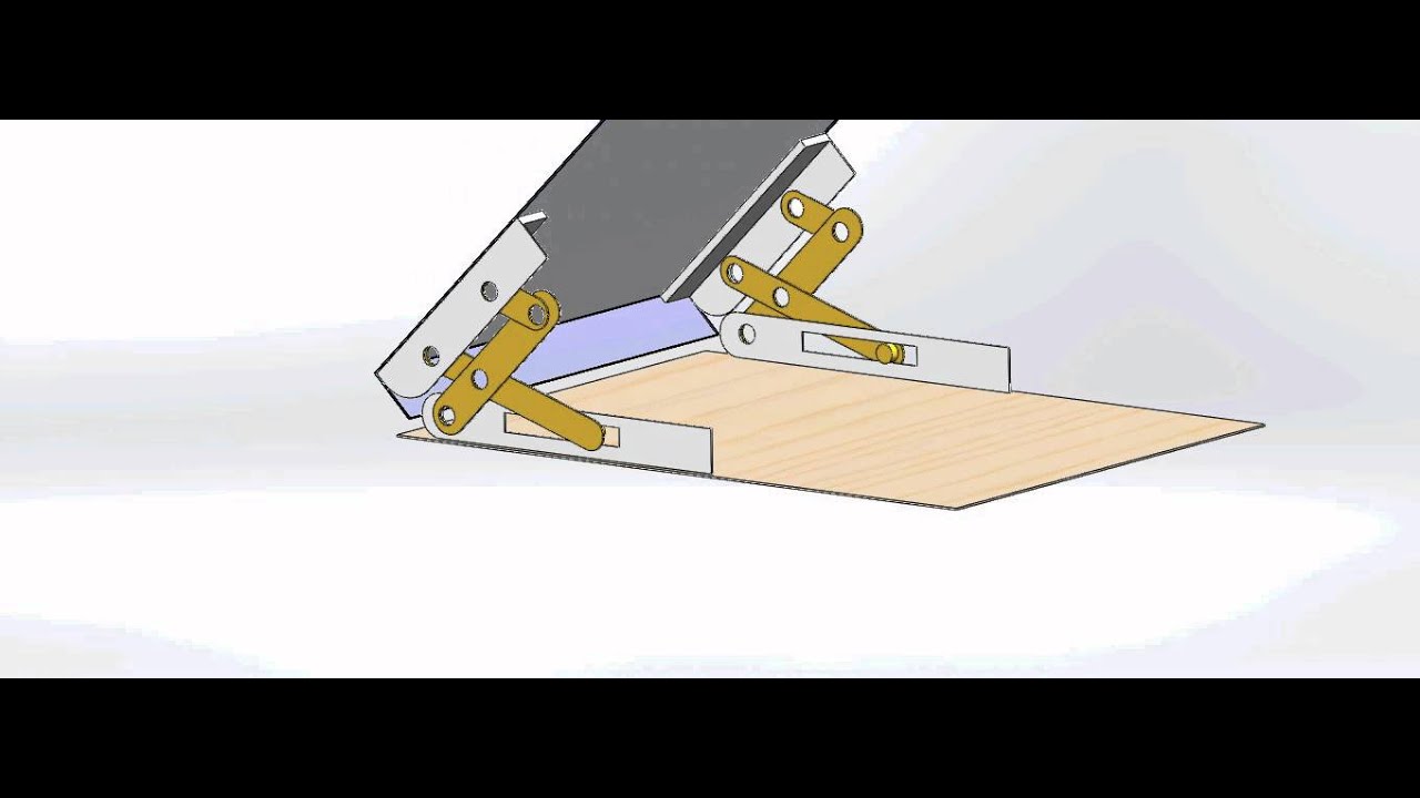 6-bar Watt's linkage with a slider - YouTube