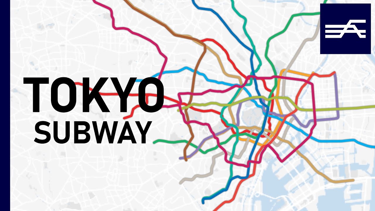 Evolution of the Tokyo Subway 1927-2021 (geographic map) - YouTube