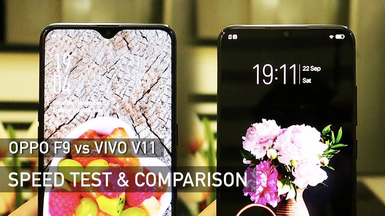 OPPO F9 vs Vivo V11 SPEED TEST | Zeibiz - YouTube